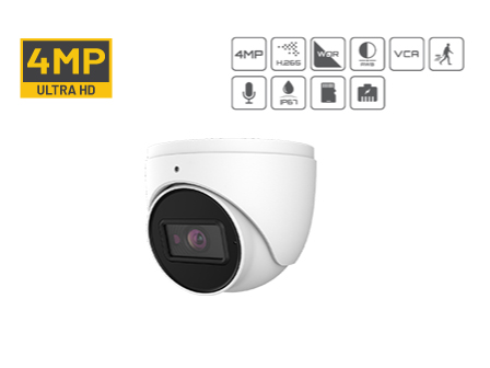 4MP PoE Camera with Mic for Cloud Video Storage | 4MP IP Ultra HD ...