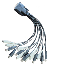Replacement 8 Port Octopus cable for NV6480 Series DVR | Connectors ...