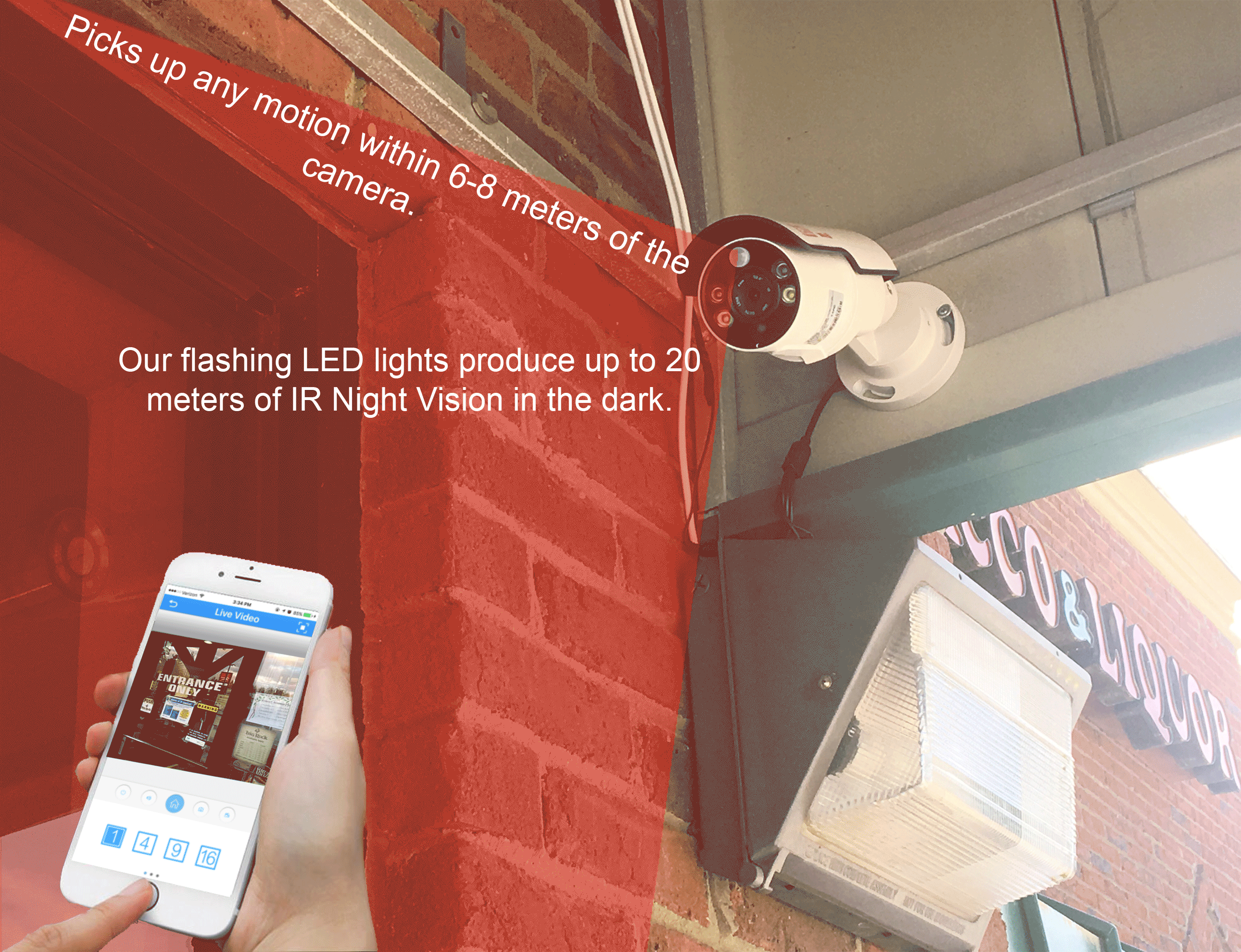 HD 1080P Bullet Alarm Intrusion Detection CCTV Security Coax Camera ...